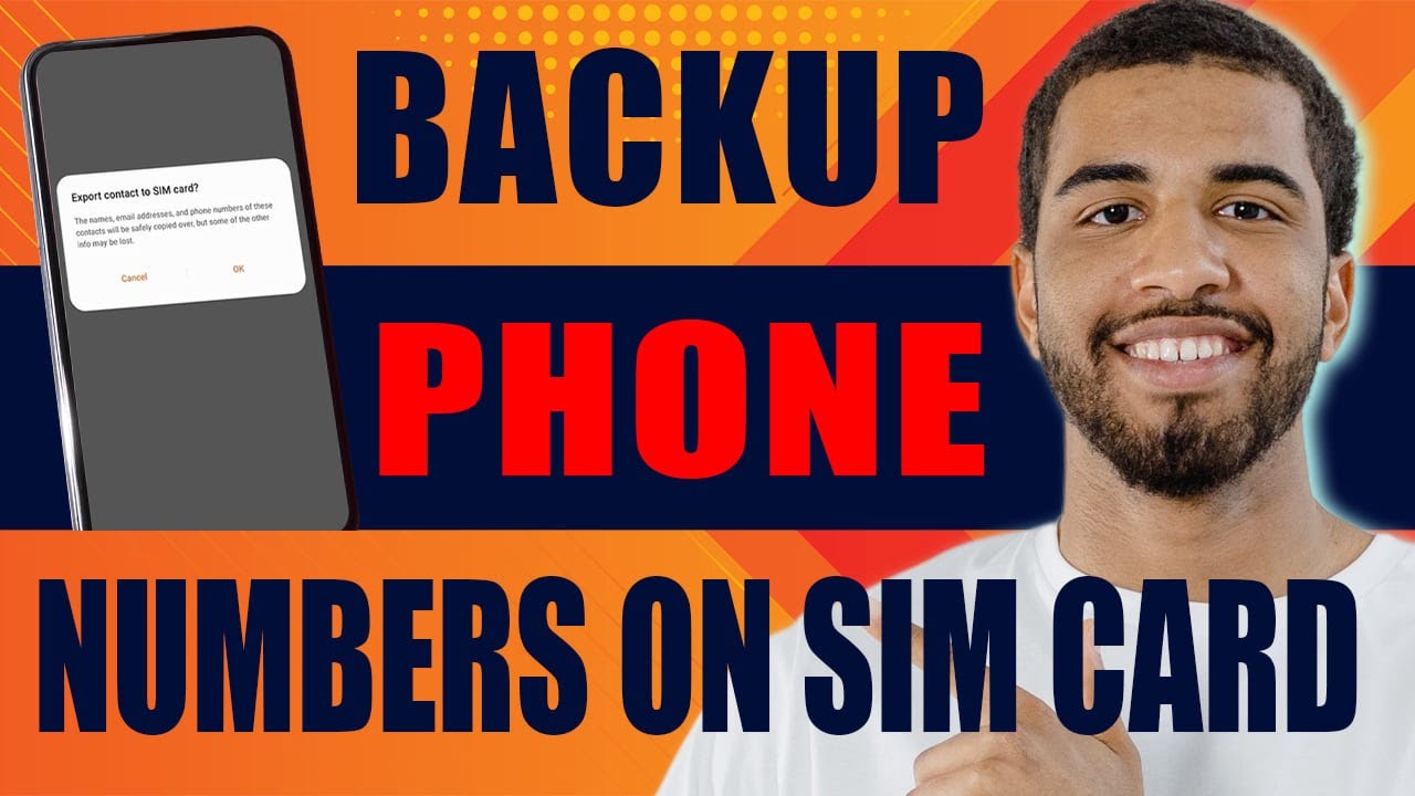 How to Backup Phone Numbers on SIM Card | Save Contacts to SIM Card ...