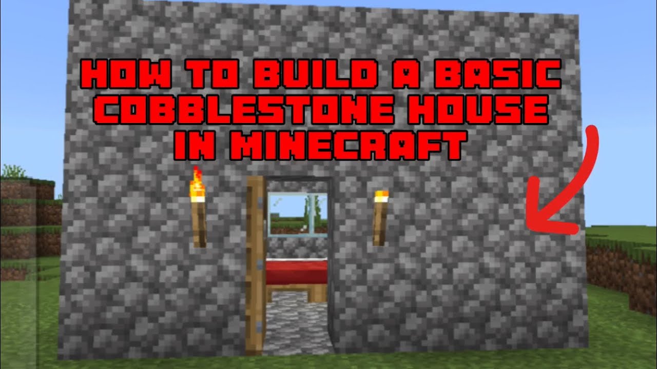 How to build a Basic CobbleStone House in Minecraft ! - YouTube