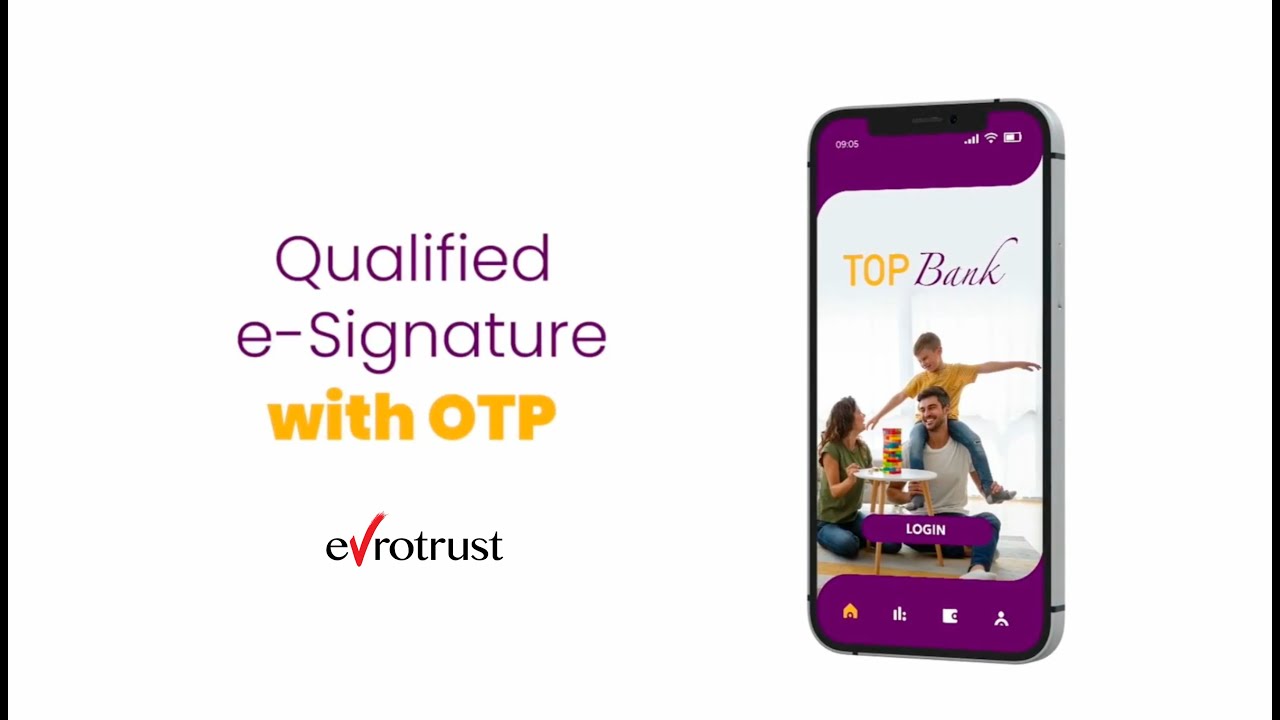 Evrotrust Qualified e-Signature with OTP - YouTube