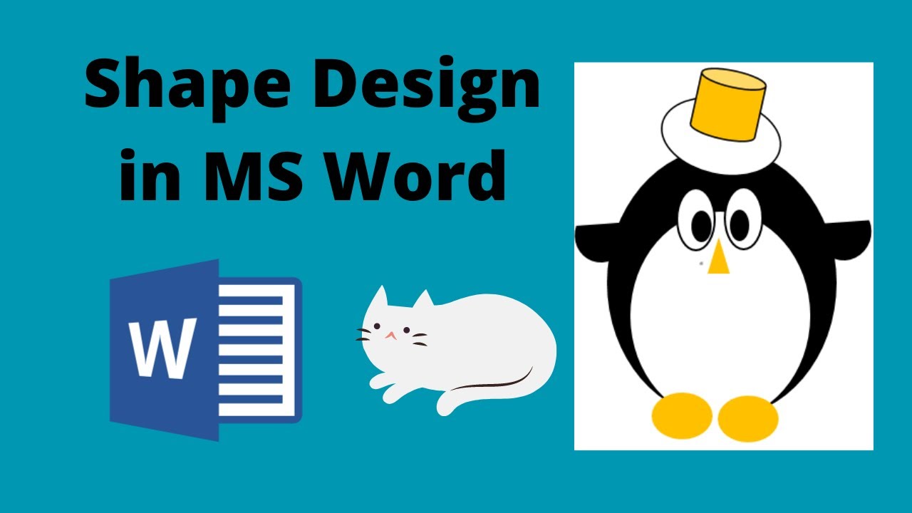 Shape design in MS Word - YouTube