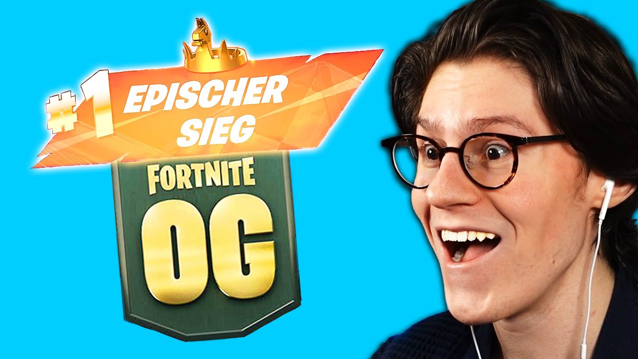 Mein Erster Win In Fortnite Og Youtube