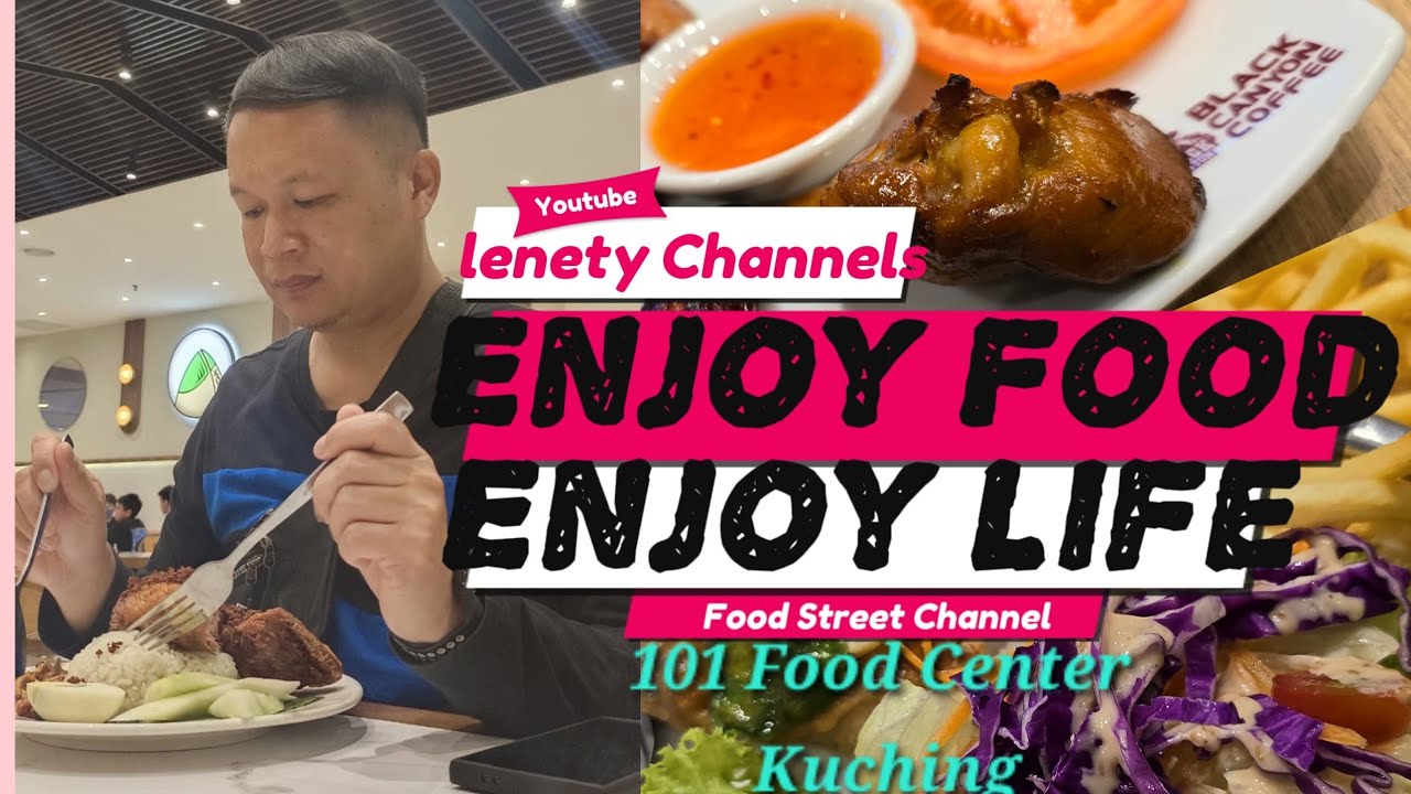 The biggest food court in Kuching. 101 Food Center - YouTube
