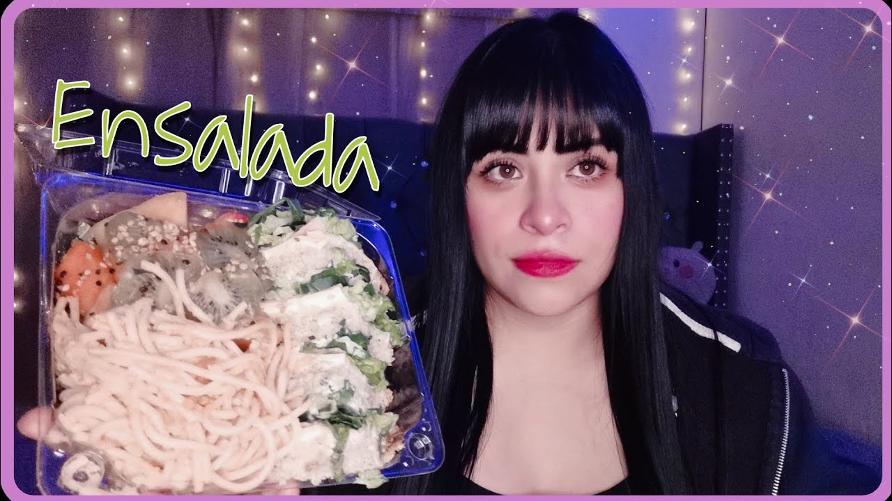 ASMR comiendo ENSALADA 🥬🤤 eating sounds - YouTube