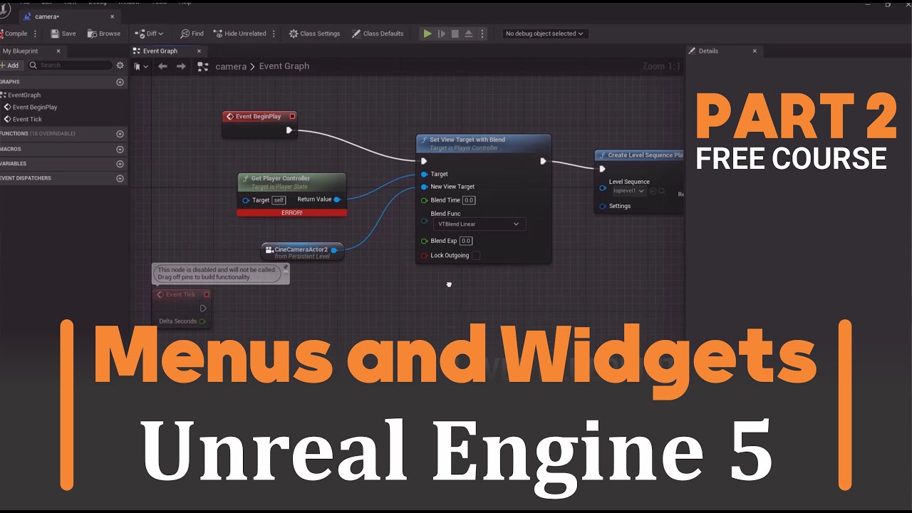 Part 2 Creating Menus And Widgets With Unreal Engine 5 Youtube 1029