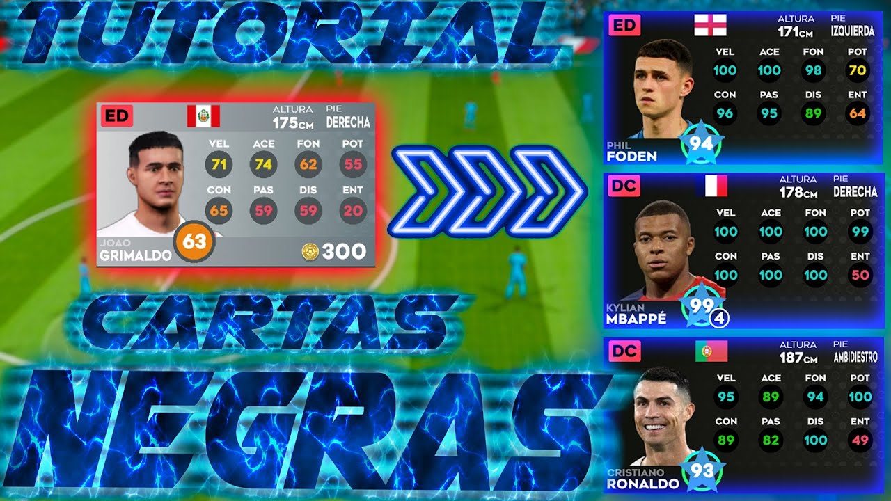 Como Tener CARTAS NEGRAS / MEJORAR JUGADORES RAPIDO en DLS 24 ⚽ - YouTube