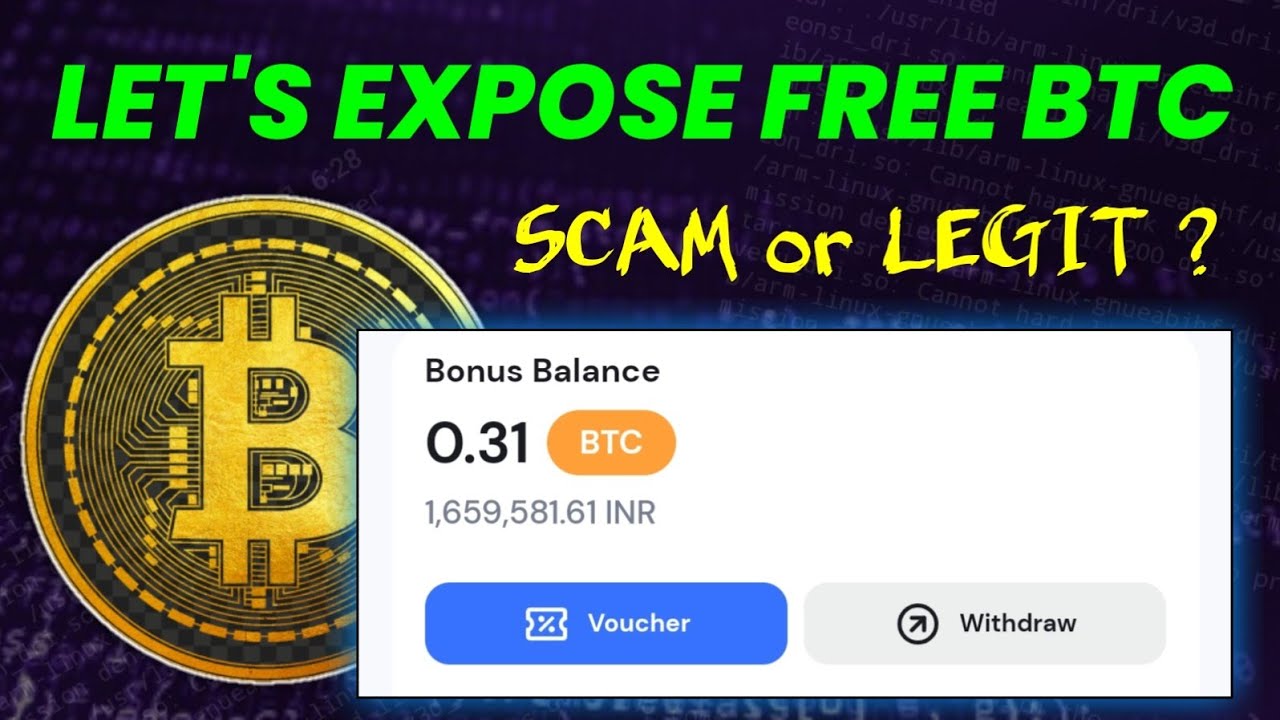 The Truth Behind 'Free' Bitcoin: Scam Exposed! | By Technolex - YouTube
