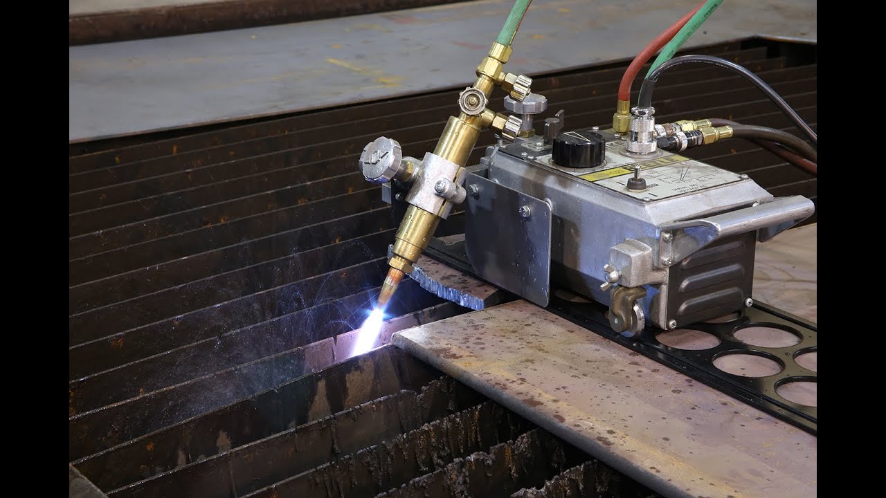 IK-12 Beetle Track Burner Bevel Cutting - YouTube