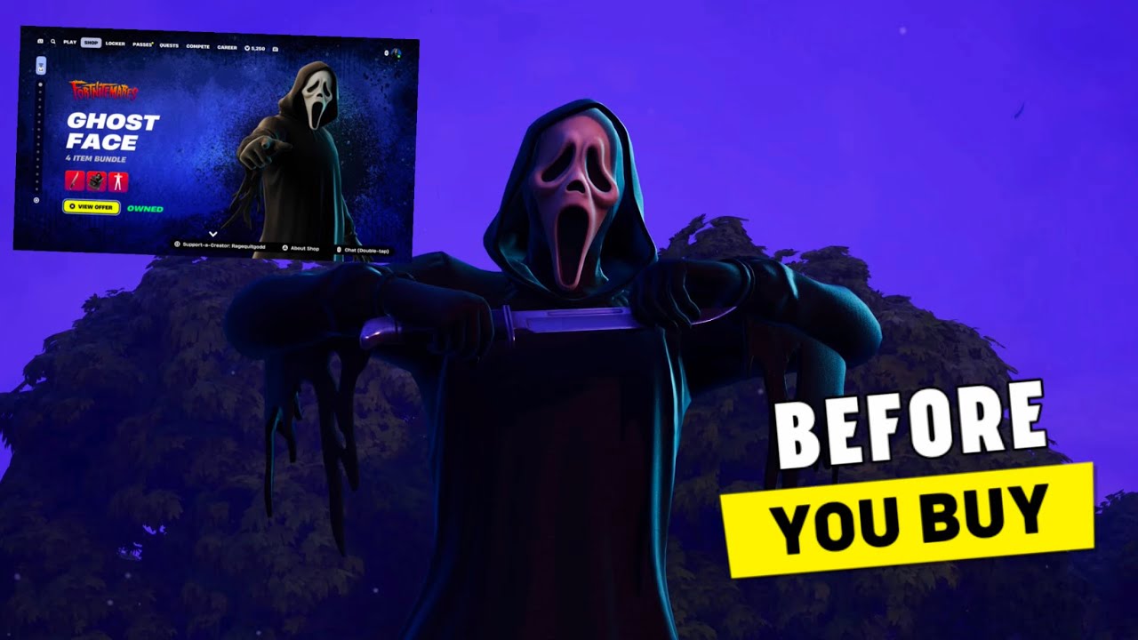 GHOST FACE BUNDLE GAMEPLAY | SCREAM x FORTNITE (Before You Buy) - YouTube