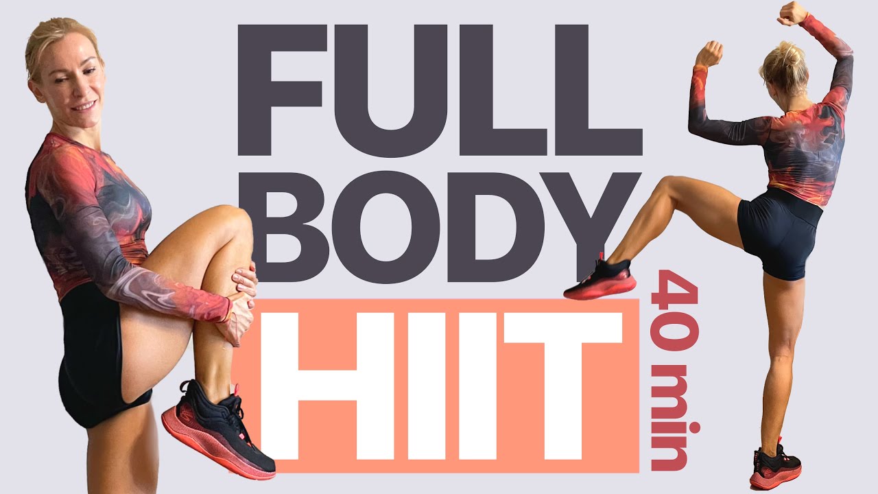 40 Minute Fat Burn Cardio HIIT Workout - FULL BODY [No Equipment | No ...