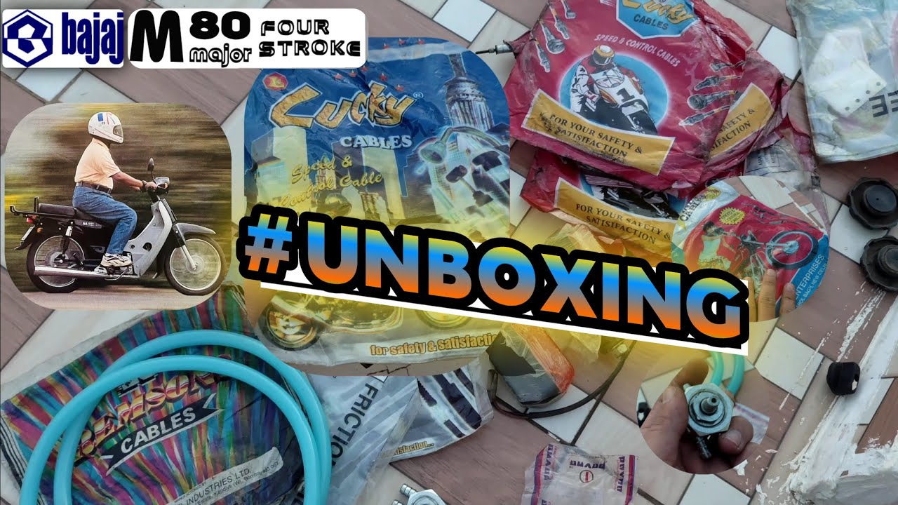 Bajaj M80 Major 4 Stroke 🛵 Spares #unboxing #swiss #bajajm80 #bajaj # ...