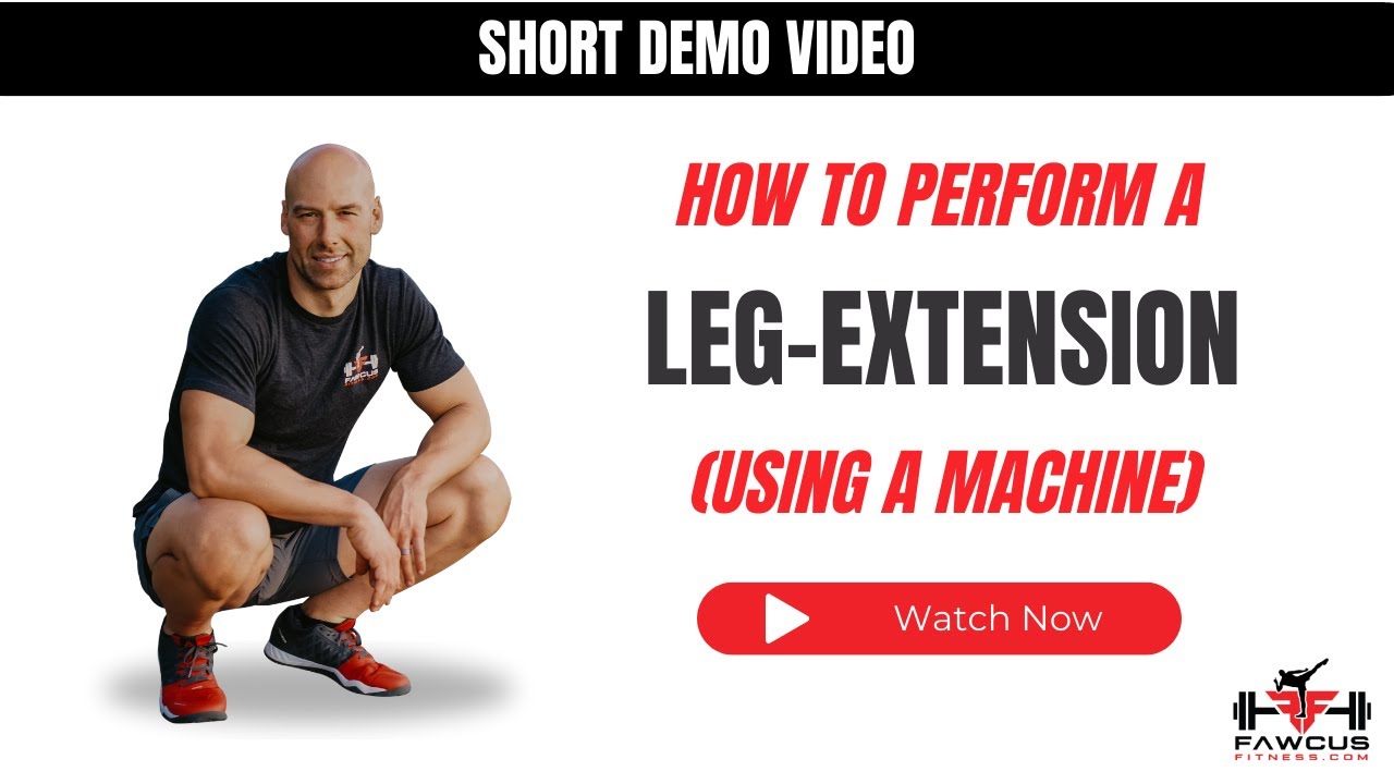 How to perform leg-extension with a machine (short demo) - YouTube