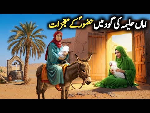 Bibi Haleema ki goad mein Nabi saw ke Mojzat | Hazrat Muhammad saw aur Bibi Halima ka waqia