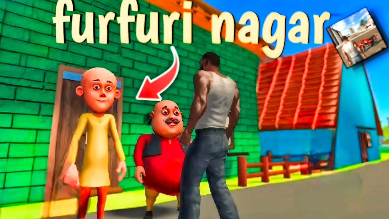 FURFURI NAGAR CITY 🤩🤩 NEW UPDATE MOTU PATLU CITY 🤩🤩 IN INDIAN BIKE ...