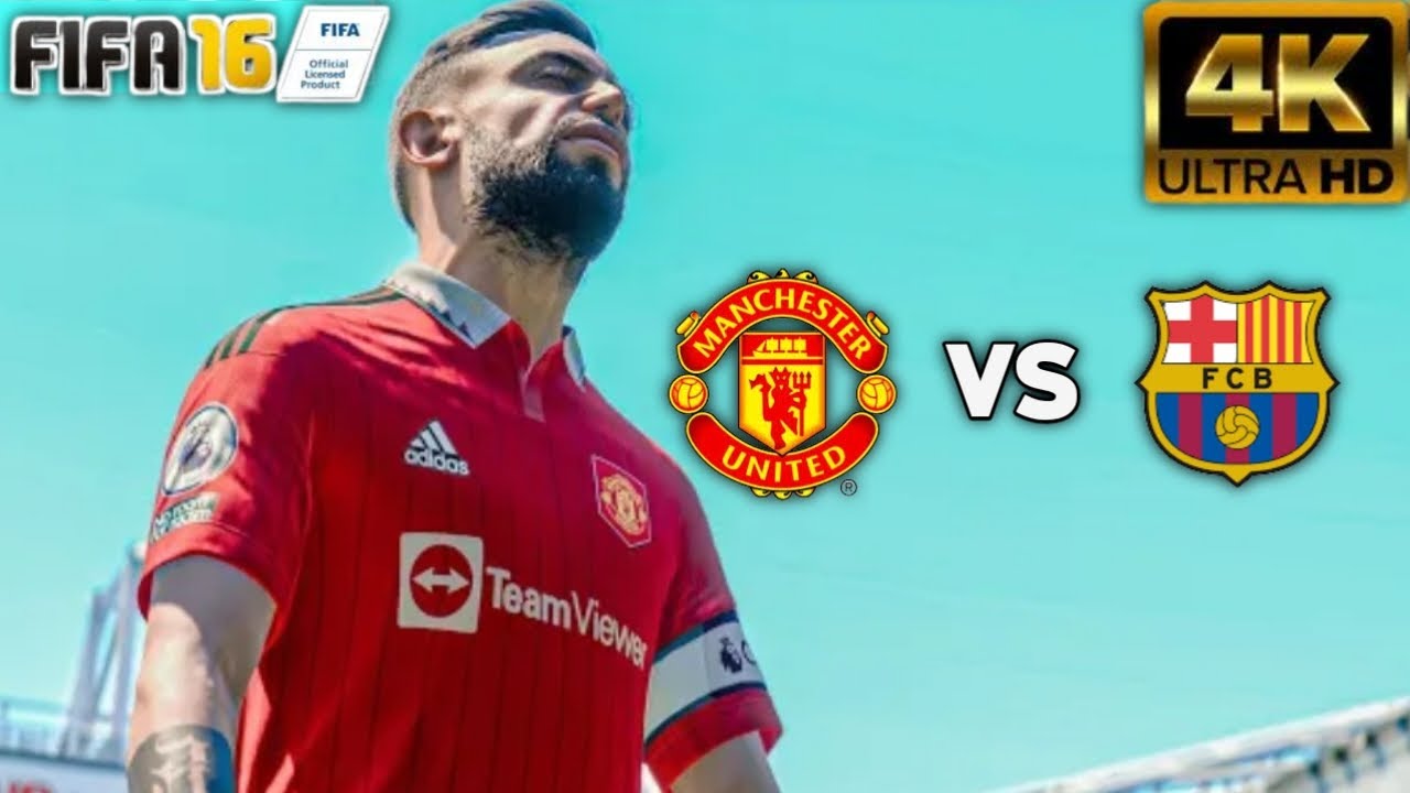 MANCHESTER UNITED VS FCB Fifa 16 Mod 23 Offline Android Ultra Graphics ...