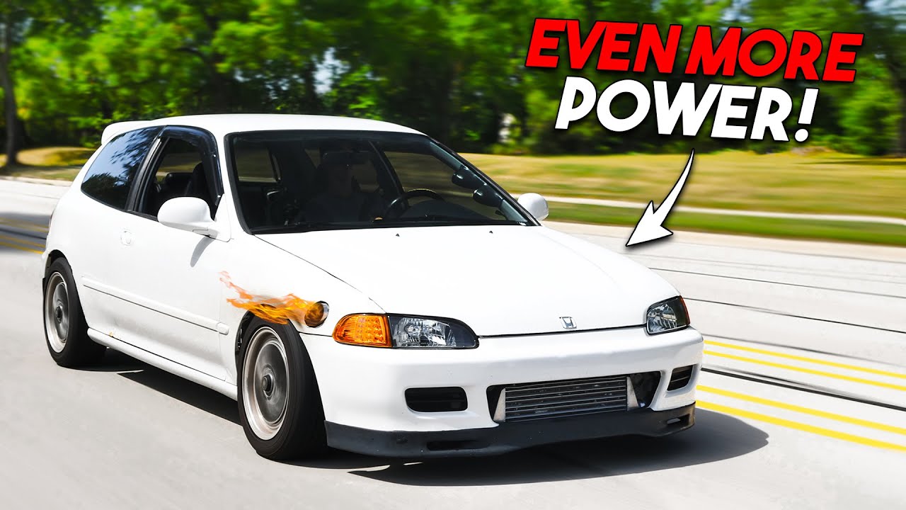 Fully Built Turbo Civic Finally has VTEC! (MORE POWER) - YouTube