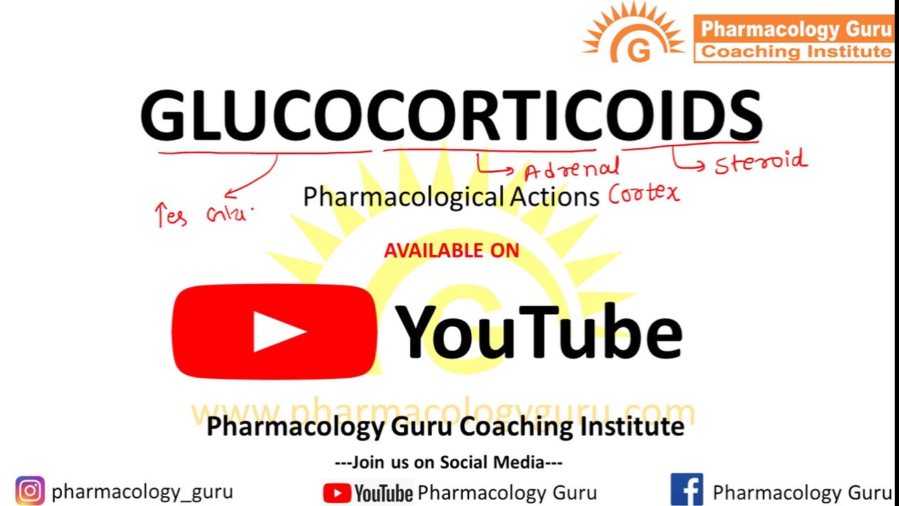 Glucocorticoids: Physiological / Pharmacological actions - YouTube