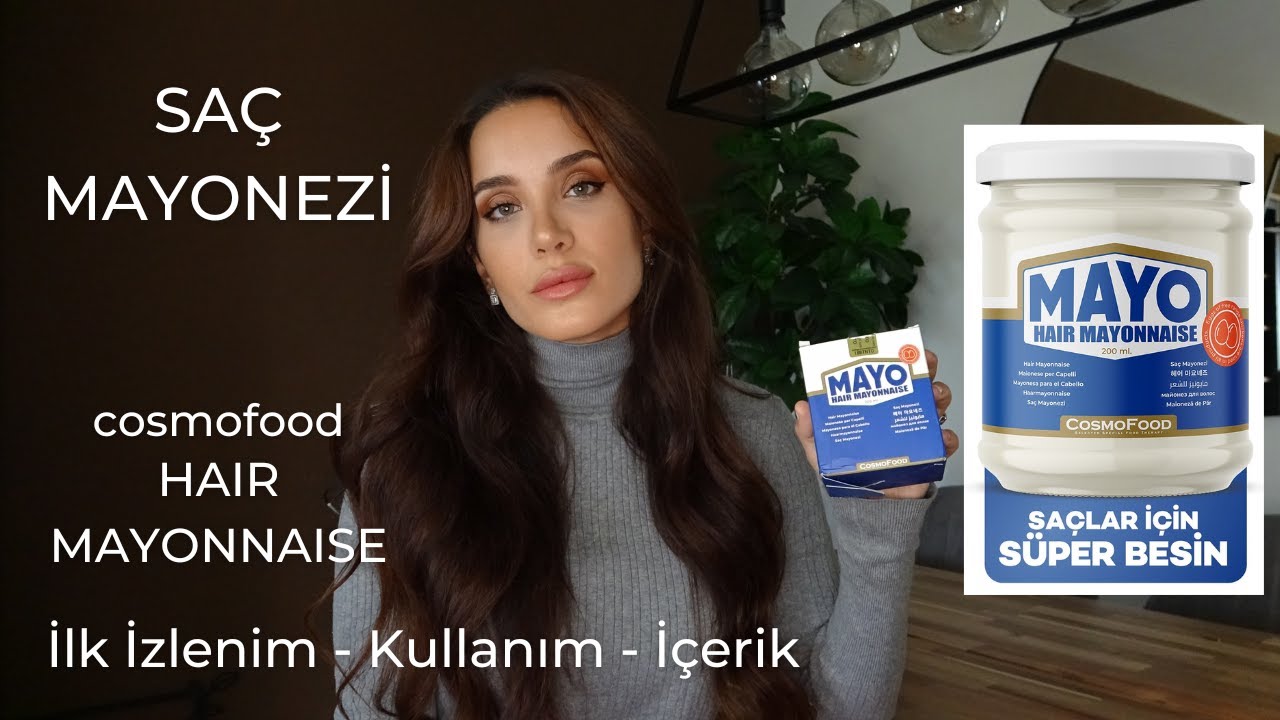 Saç Mayonezi Deniyorum │CosmoFood Hair Mayonnaise - YouTube