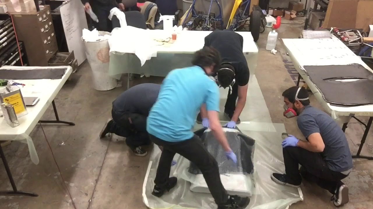 UCI FSAE Carbon Fiber Seat (Wet Lay Up) - YouTube