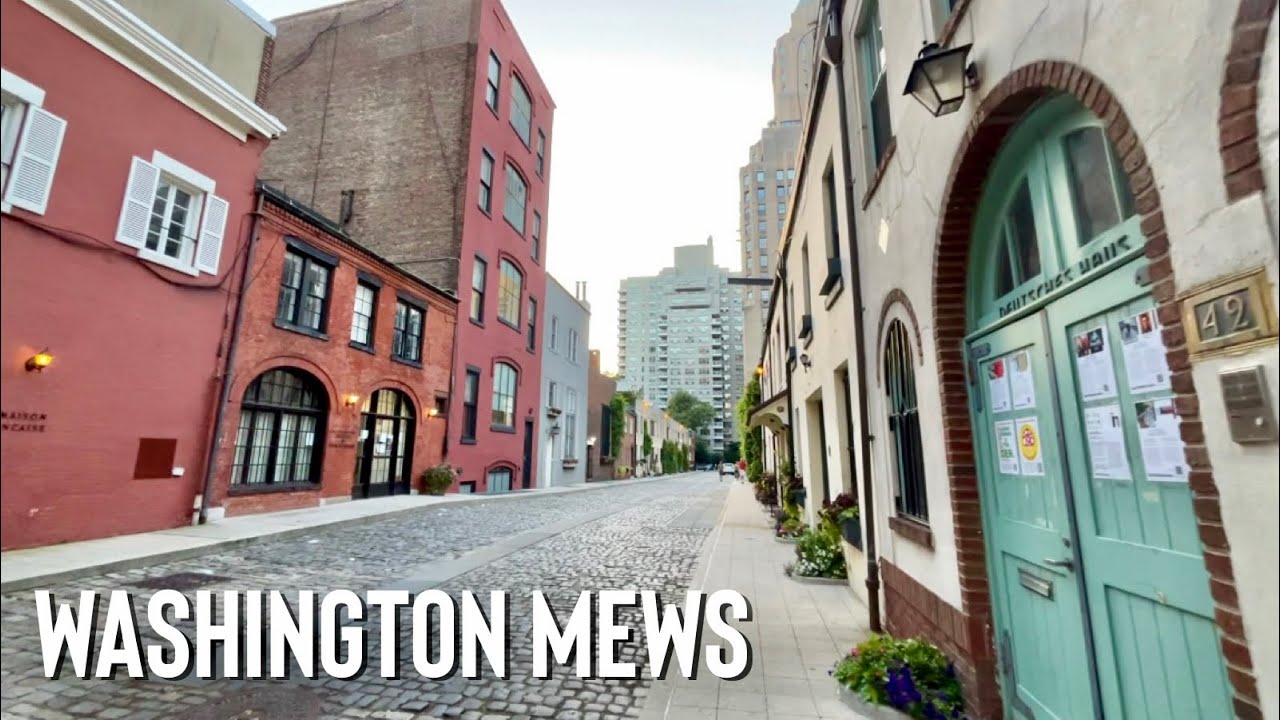 Washington Mews Walking Tour in Greenwich Village, NYC [4K] - YouTube