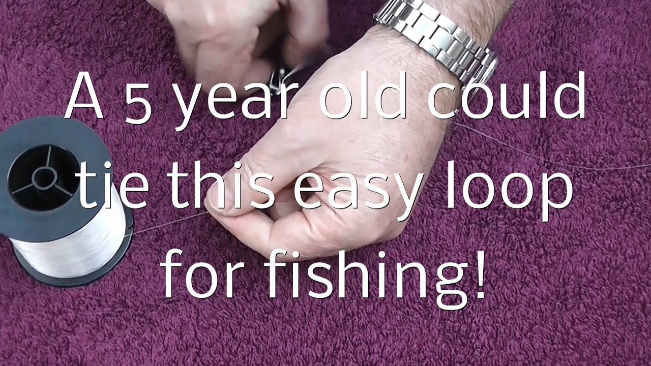 ULTRA-FAST, tie a loop on the end of your leader in seconds! - YouTube