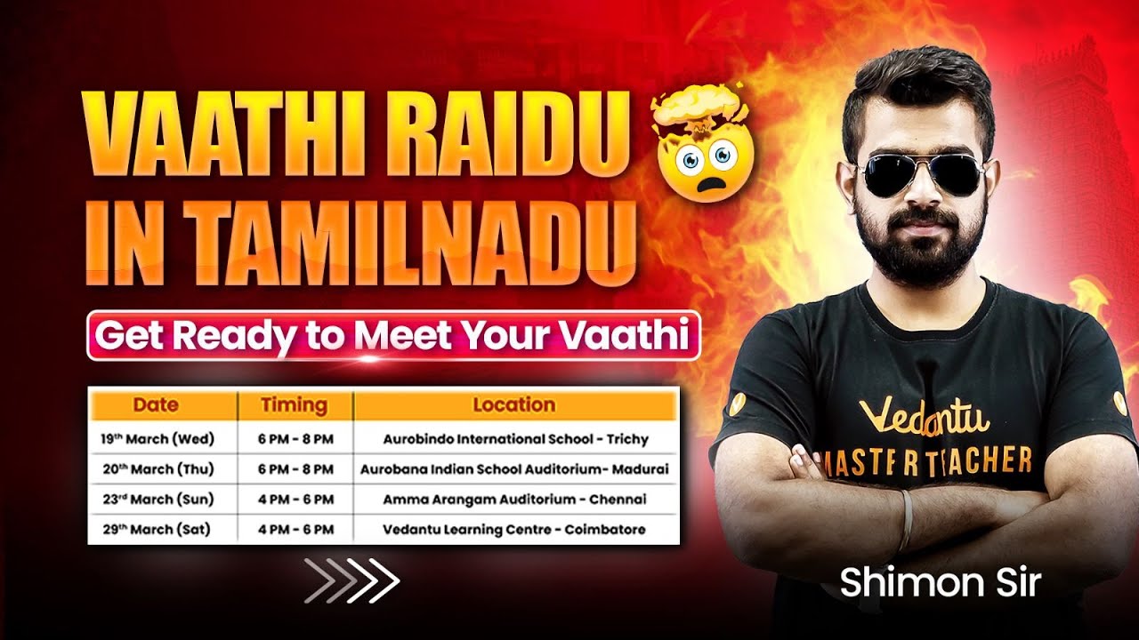 Vaathi Raidu is Back !! | Get Ready to Meet Your Vaathi | Shimon Sir ...