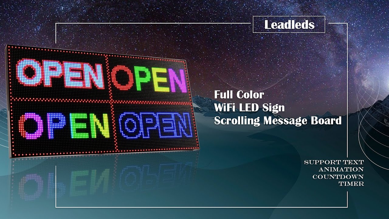 Leadleds MOST AMAZING LED Message Board - YouTube