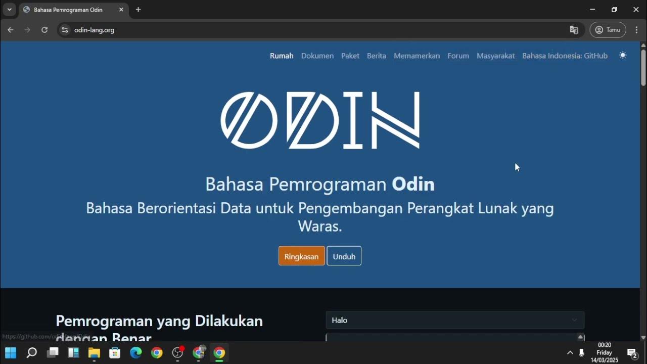 Belajar Pemrograman Odin - 02 - Menginstall Compiler Odin Dan Membuat ...