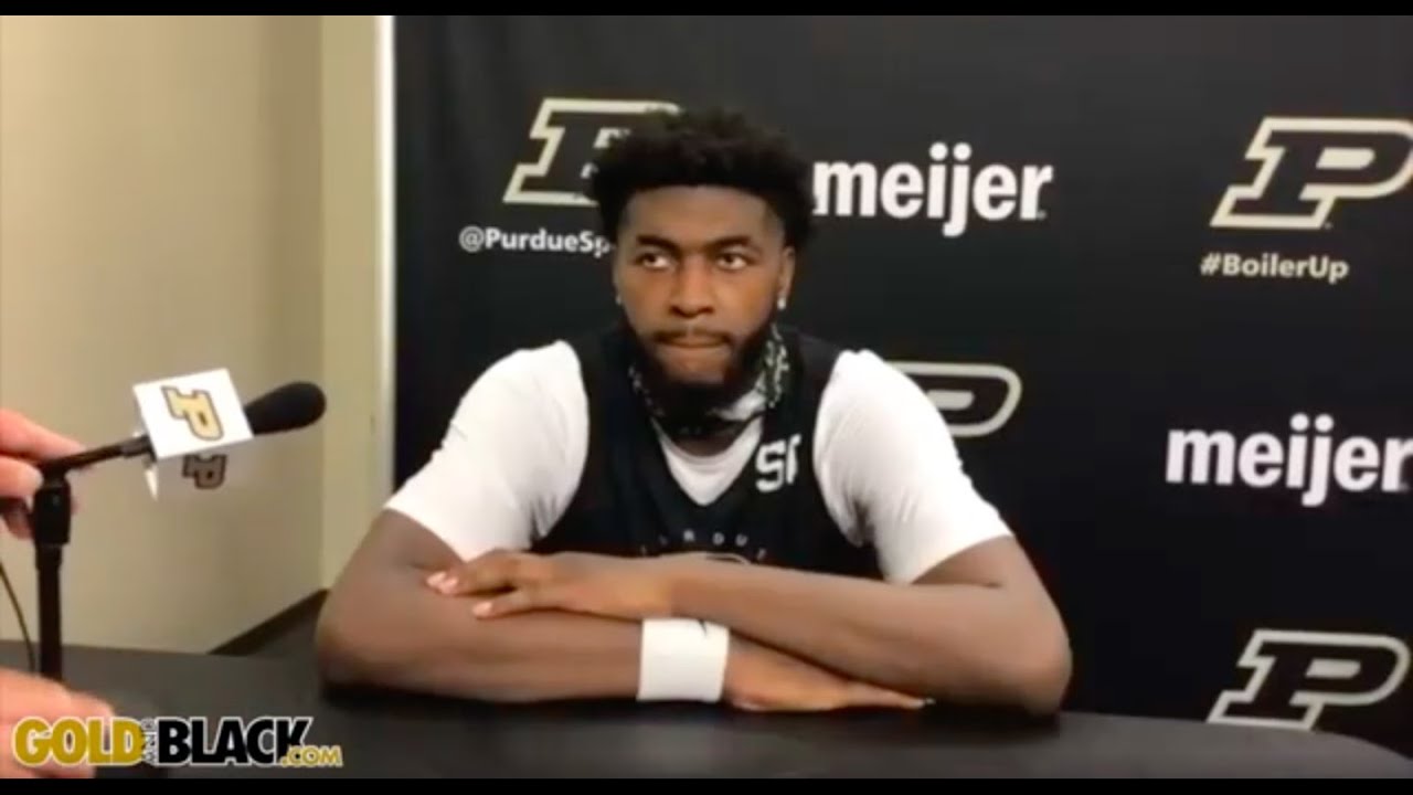 Trevion Williams on Purdue's scrmmmage and more - YouTube