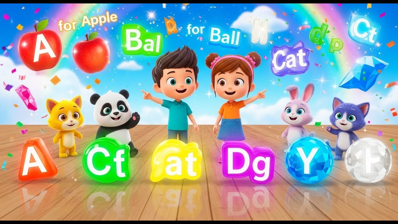 ABC Song With Object | Best Nursery Rhymes and Kids Songs Collection ...