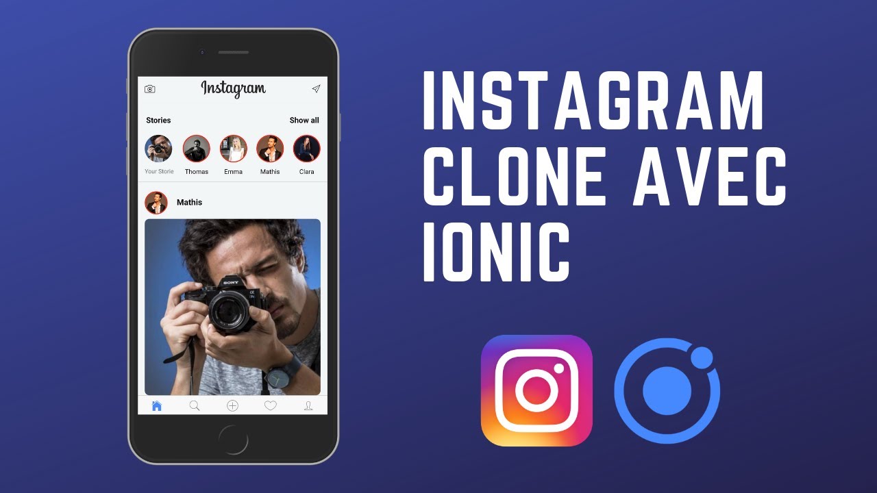 Créer une application avec ionic - Instagram Clone - YouTube