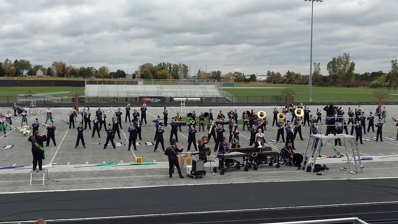 Lakeview marching band at Lapeer - YouTube