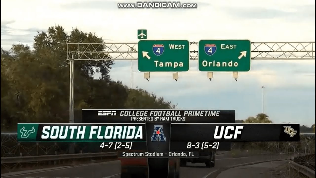 ESPN CFB intro | South Florida @ UCF | 11/29/19 - YouTube