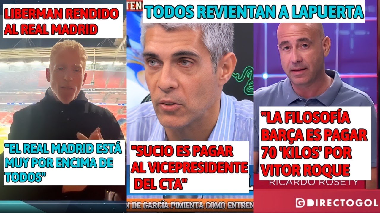JOSÉ LUÍS SÁNCHEZ REVIENTA A LAPORTA POR MENTIROSO / MARTÍN LIBERMAN SE ...