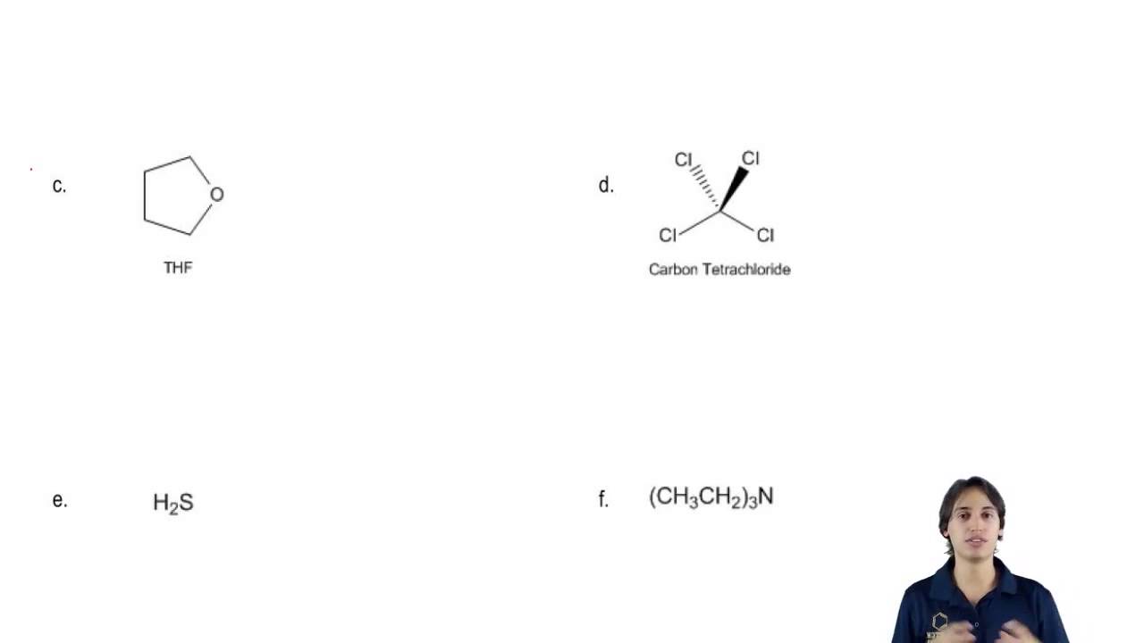 Introducing common solvents and other molecules in organic chemistry ...
