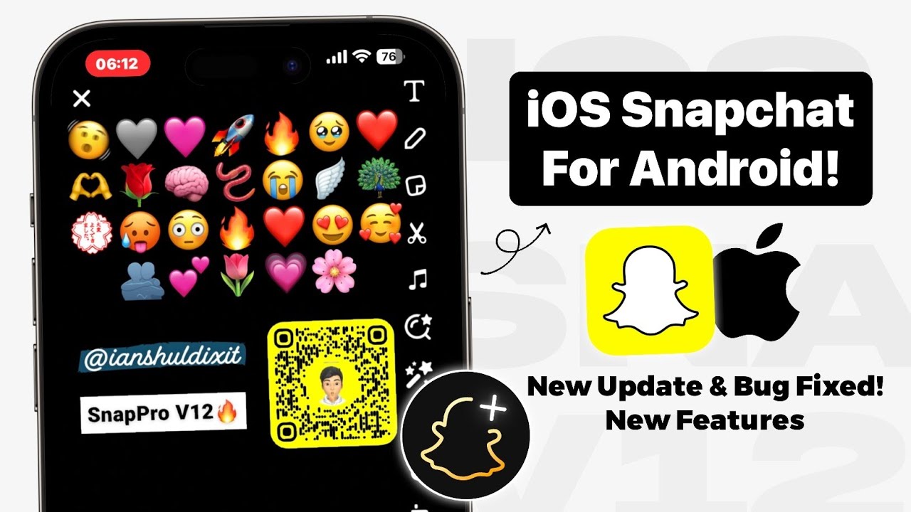 Install iOS Snapchat for Android | iOS Emojis & Pro Features on ...