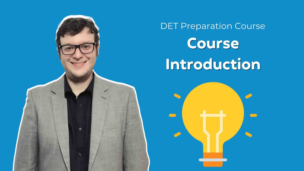Course Introduction | DET Preparation Course - Trial video - YouTube