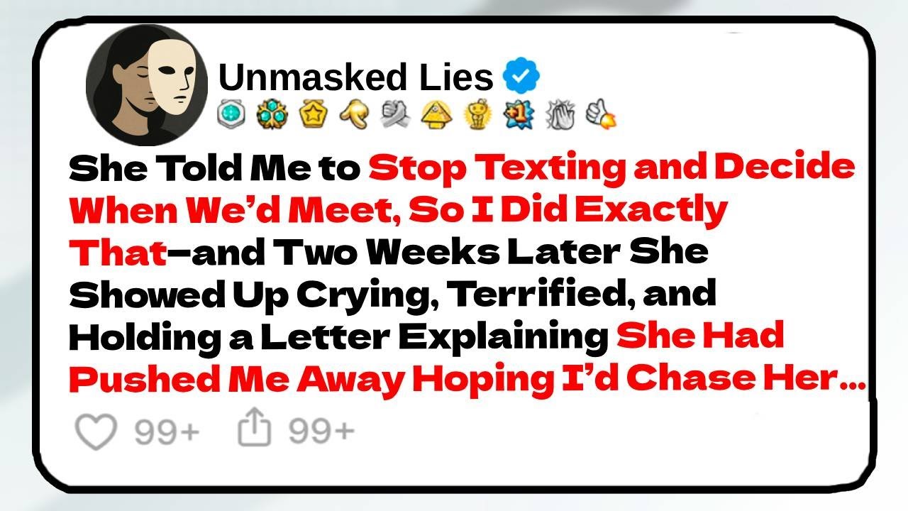 She Told Me to Stop Texting and Decide When We’d Meet, So I Did Exactly ...