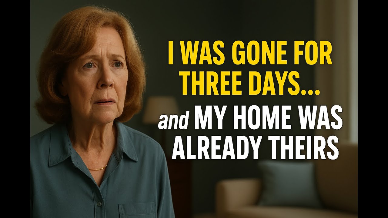 I Was Gone for Three Days… and My Home Was Already Theirs - YouTube