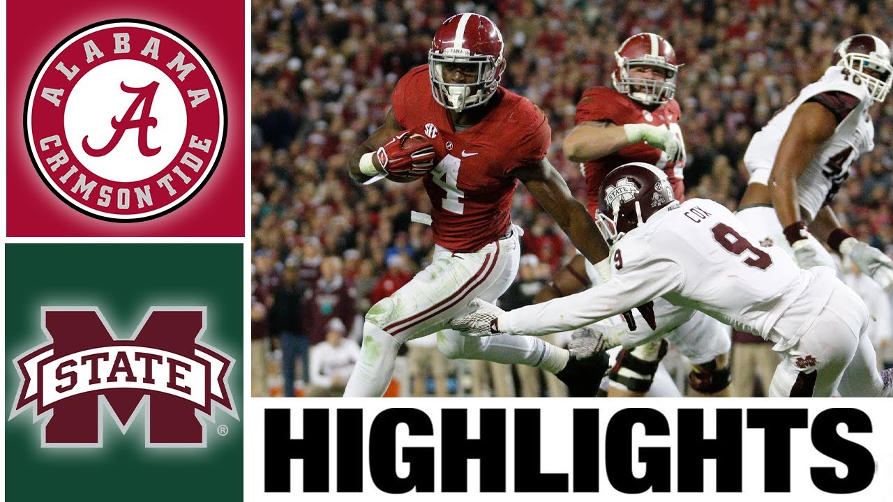 Mississippi State vs #6 Alabama Highlights | College Football Week 8 ...