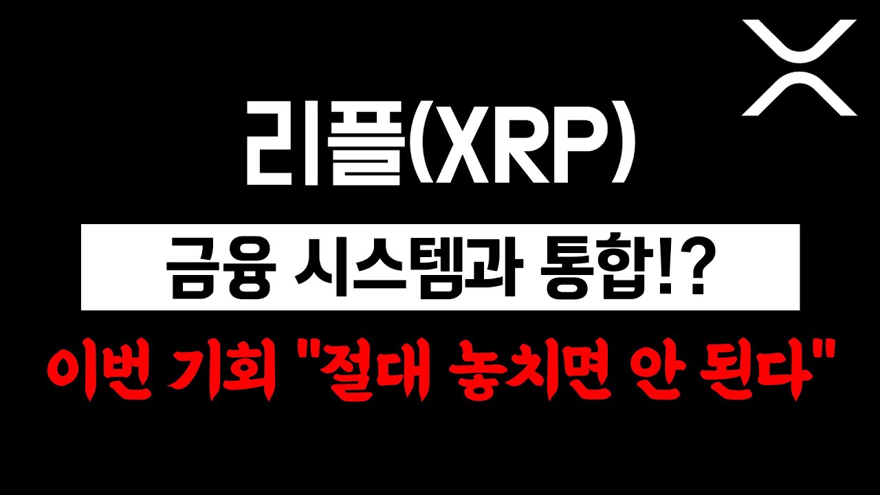 리플 무슨 일이 있어도 이번 기회는 절대로 놓치면 안 됩니다 리플코인 분석 및 전망 Youtube