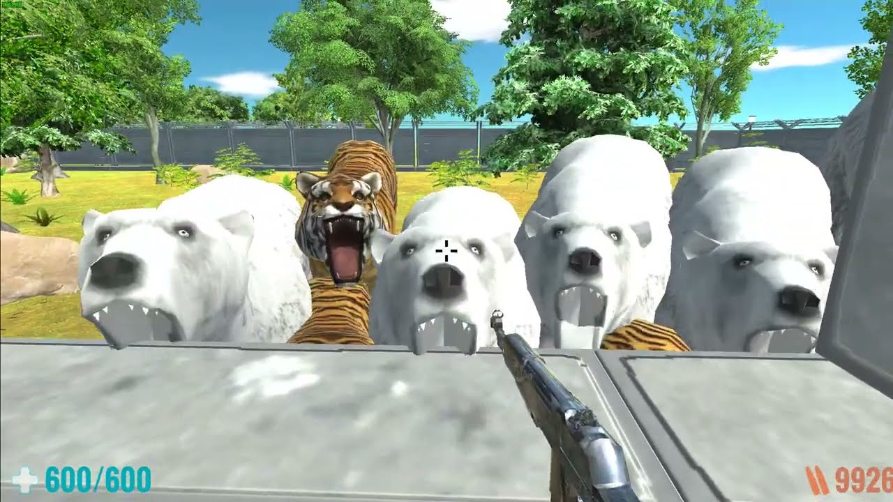 Survive in Zoo with Vicious Animals. FPS Perspective! Animal Revolt ...