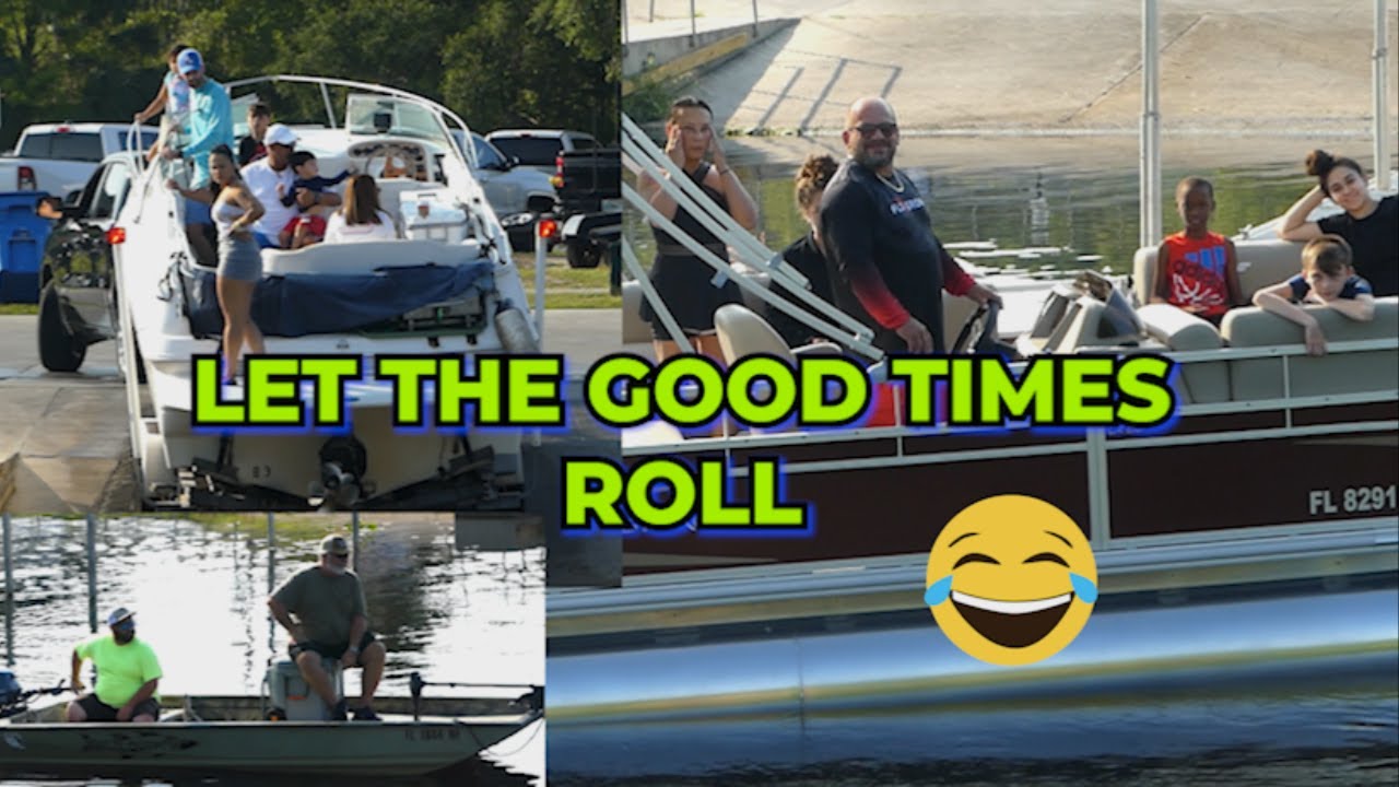At The Boat Ramp Lady Hanging 10 On Back Of Boat - YouTube