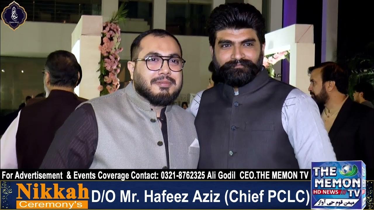 Nikkah Ceremony's D/o Mr. Hafeez Aziz (Chief PCLC) - YouTube
