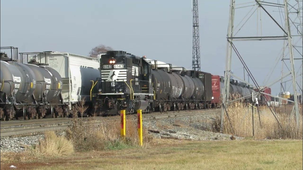 NS 6143 SD40-2 Remote Oakwood Yd Allen Park MI 12/20/2022 - YouTube