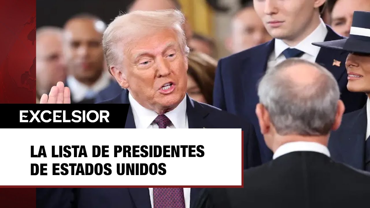 La lista de presidentes de Estados Unidos; desde George Washington ...
