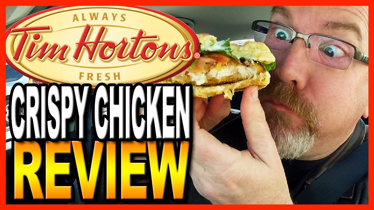 Tim Hortons ★ Tims Crispy Chicken Sandwich Food Review - YouTube