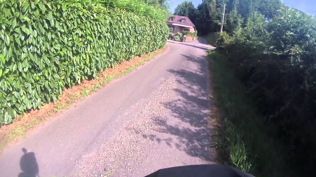 Descente puis Montée d'une pente à 16% en VTT. - YouTube