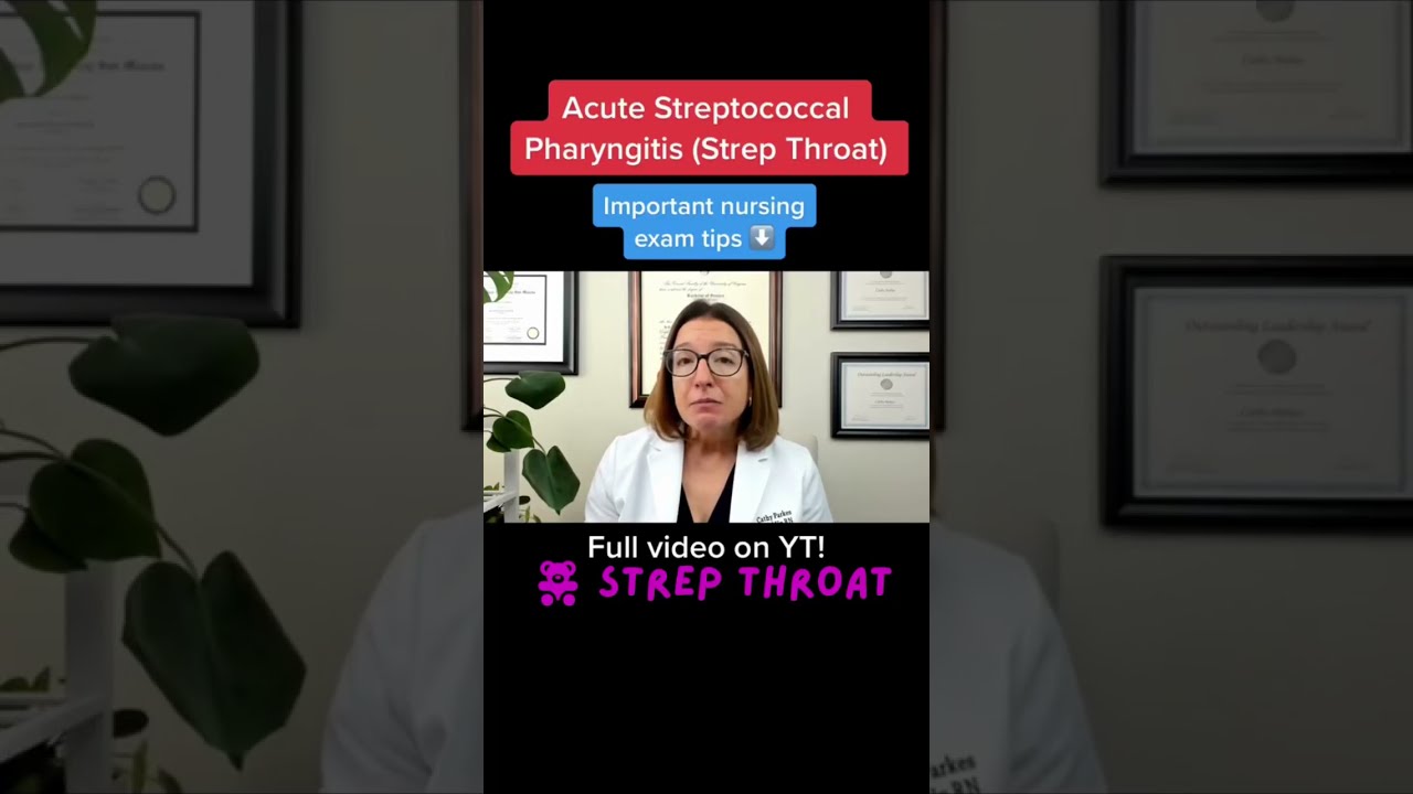 Strep Throat: Pediatrics | @Level Up RN - YouTube