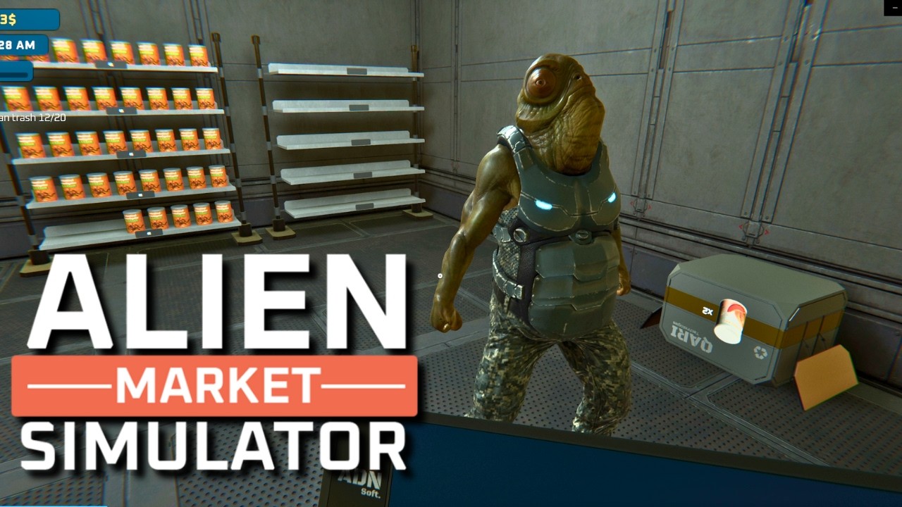 I Have Aliens In My Supermarket! Let's Play A New Simulator Game. Alien Market Simulator - YouTube