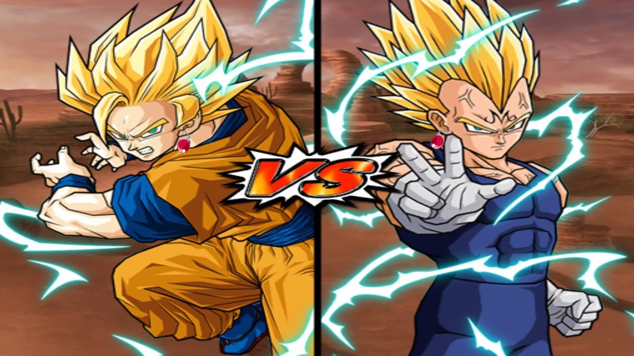 DBZ BT3 Red Potara(Password) Battle SSJ2 Goku VS Majin Vegeta - YouTube